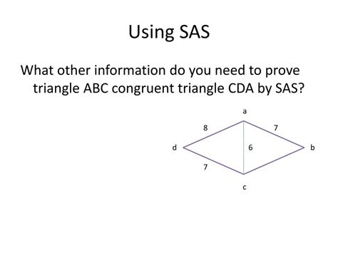 PPT Triangle Congruence By SSS And SAS PowerPoint Presentation Free Download ID