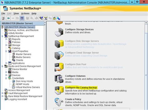 Remote Infrastructure Management Netbackup 772 Catalog Administration