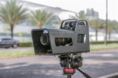 Premium Photo Police Radar Installed Near The Road To Control The Speed Limit