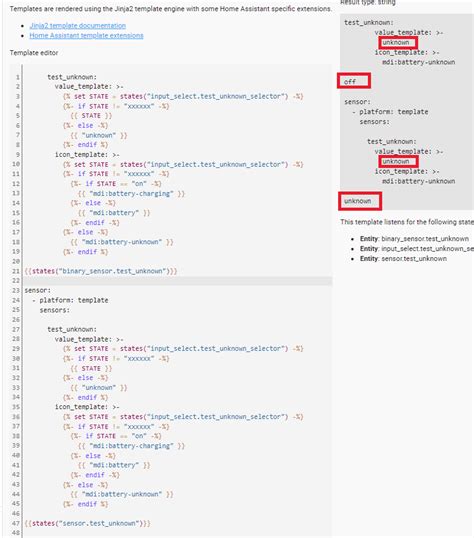 Template Binarysensor And Unknown State Configuration Home