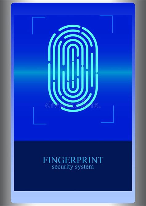 Graphics Design Fingerprint Concept Security Access Control Vector