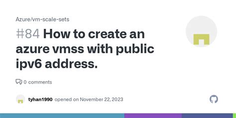 How To Create An Azure Vmss With Public Ipv6 Address · Issue 84
