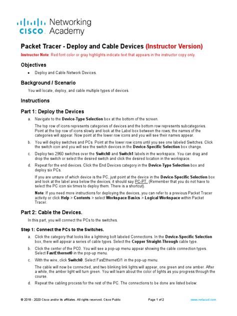 3 3 4 packet tracer deploy and cable devices ilm download free