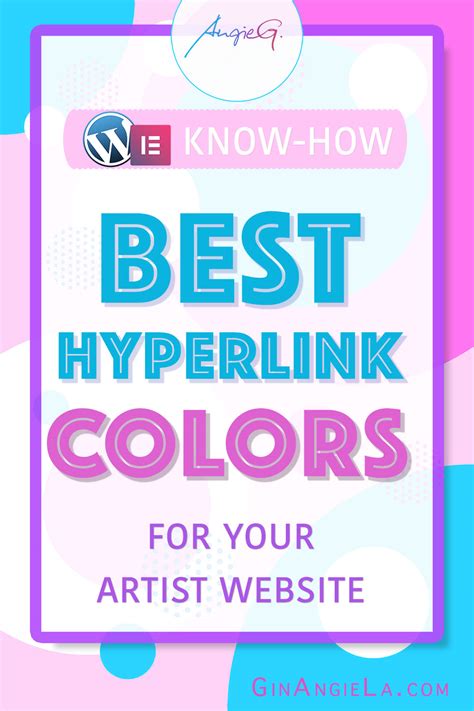 Best Hyperlink Colors For Your Artist Website With Hyperlink Style Guide