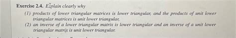 solved exercise 2 4 explain clearly why 1 products of