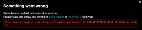 Csrf Cookie And Header · Issue 57 · Dimdengdoldtwitter · Github