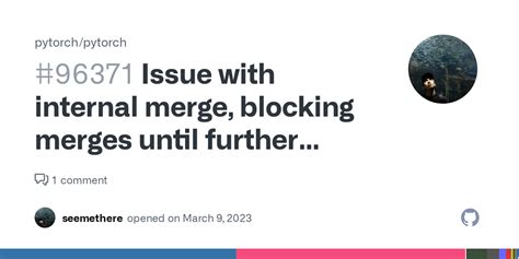 issue with internal merge blocking merges until further notice · issue