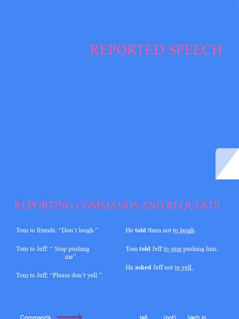 Reported Speech Pdf Semantic Units Syntax