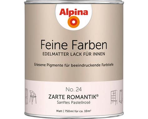 Alpina Wandfarbe Alpina Feine Farben Lack No. 24 Zarte Romantik