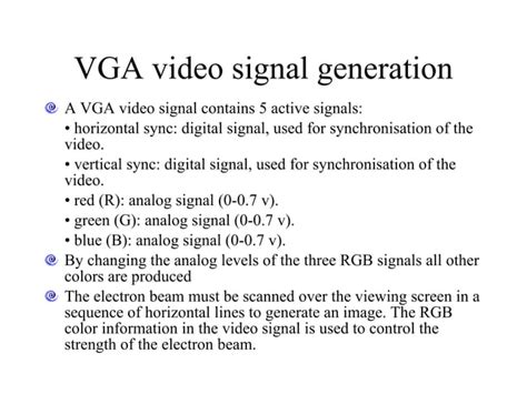 vga vhdl rtl design tutorial ppt