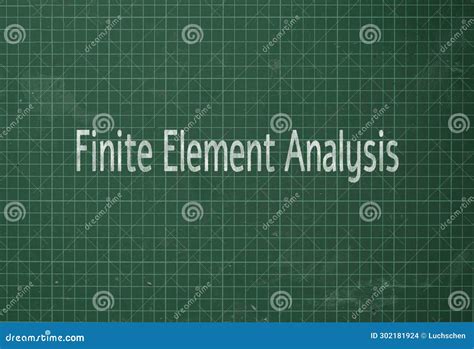 Finite Element Analysis Uses Numerical Methods To Simulate And Analyz Stock Photo Image Of
