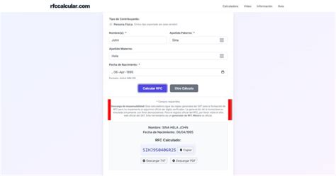 Cómo Se Compone El Rfc De Una Persona Guía Completa De 2023 Rfc Calcular