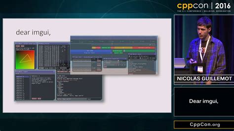 Cppcon 2016 Nicolas Guillemot “dear Imgui Youtube