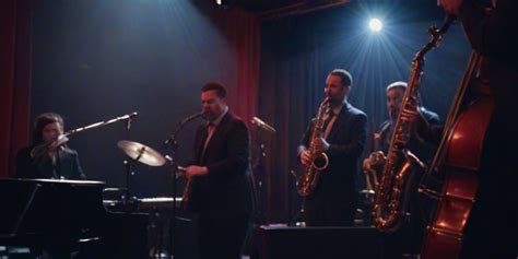 Jazz Musicians Create An Intimate Atmosphere In A Cozy Nightclub Setting