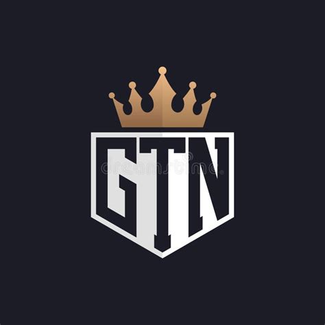 Luxury Gtn Logo With Crown Elegant Initials Gtn Letter Logo For