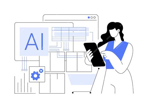 Premium Vector Aipowered Predictive Stocking Abstract Concept Vector Illustration