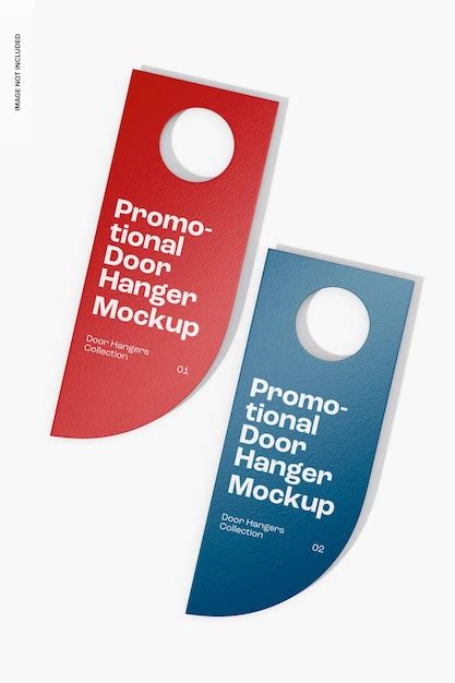 Maquete De Cabides De Porta Promocionais Vista Superior Psd Premium