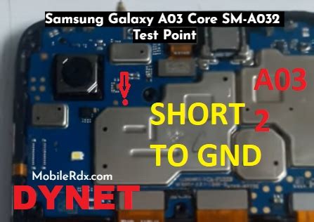 Samsung Galaxy A03 Core SM A032 ISP PinOUT Test Point Image