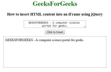 ¿cómo Insertar Contenido Html En Un Iframe Usando Jquery Barcelona Geeks