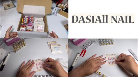 Asmr 수제네일팁 포장영상 바스락 비닐소리 🔊 Youtube