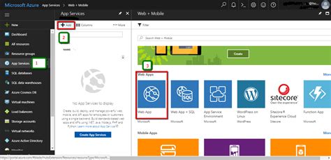 Create Webapp In Microsoft Azure