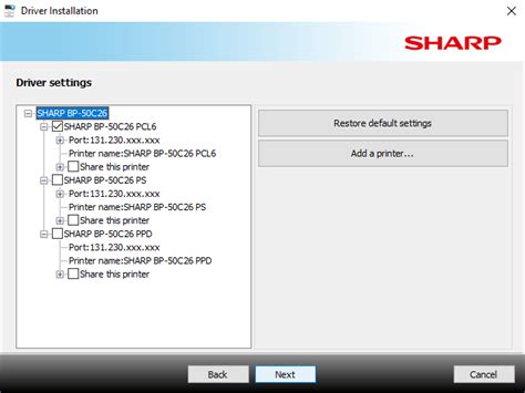Adding A Sharp Printer To A Personal Computer Oit Knowledge Base
