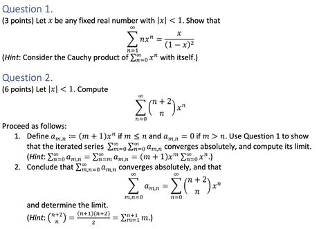 Solved Points Let X Be Any Fixed Real Number With X