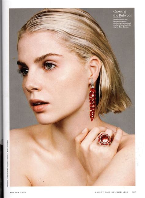 Lucy In The Sky With Diamonds Vanity Fair August 2019 Wearing White Diaond And Mozambique