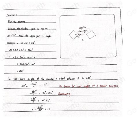 Solved The Diagram Shows Part Of A Tiling Pattern The Tiling Pattern
