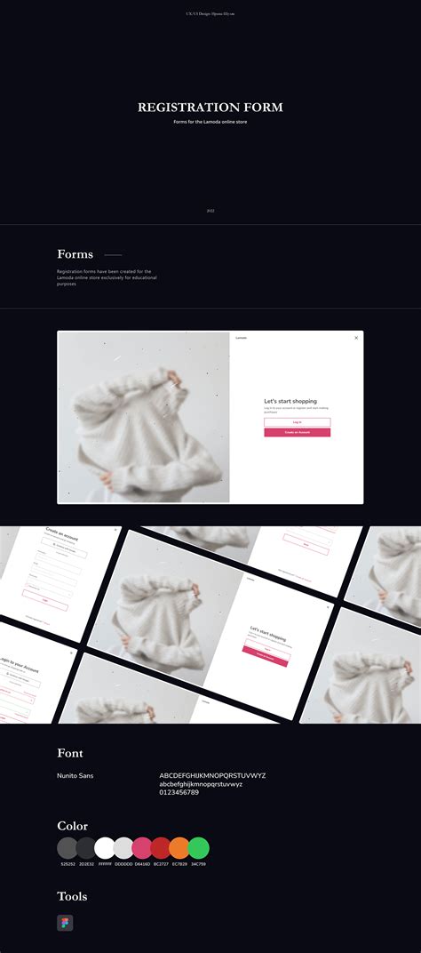 Registration Form On Behance Registration Form On Behance