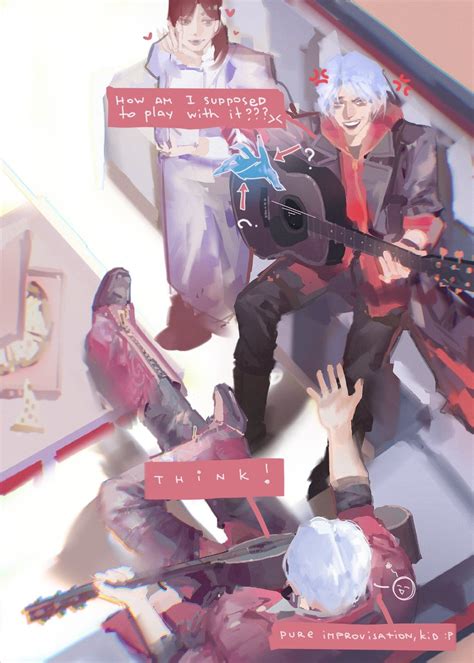 Dante Nero And Kyrie Devil May Cry And 1 More Drawn By Marina