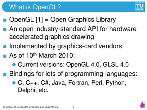 Ppt Introduction To Opengl X And Shader Programming Using Glsl Part Powerpoint