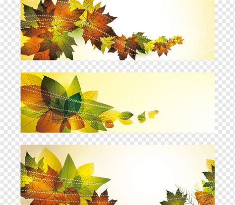 배너 가을 일러스트 가을 배너 자료 잎 단풍 나무 잎 사진 Png Pngwing