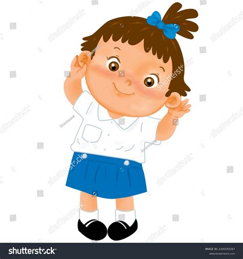 학교 유니폼을 입은 태국 학생들 교복을 스톡 일러스트 2200292287 Shutterstock