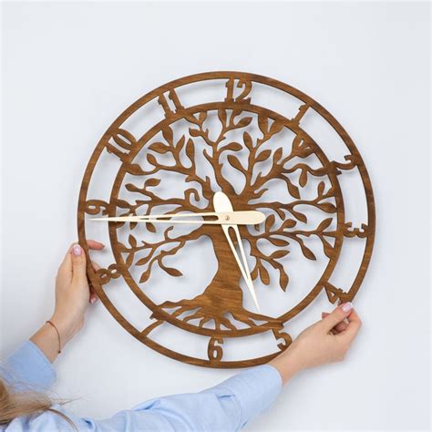 Tree Of Life Clock Tree Wall Clock Celtic Clock Wooden Wall Clock Viking Wall Clock Nature