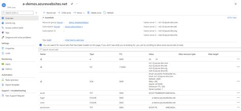 Create A Subdomain And A Cname In Azure Stack Overflow