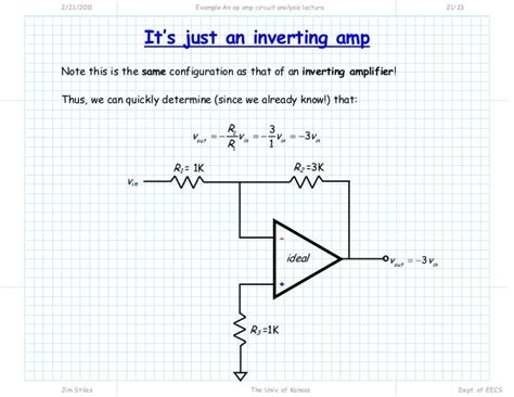 Example An Op Amp Circuit Analysis Lecture