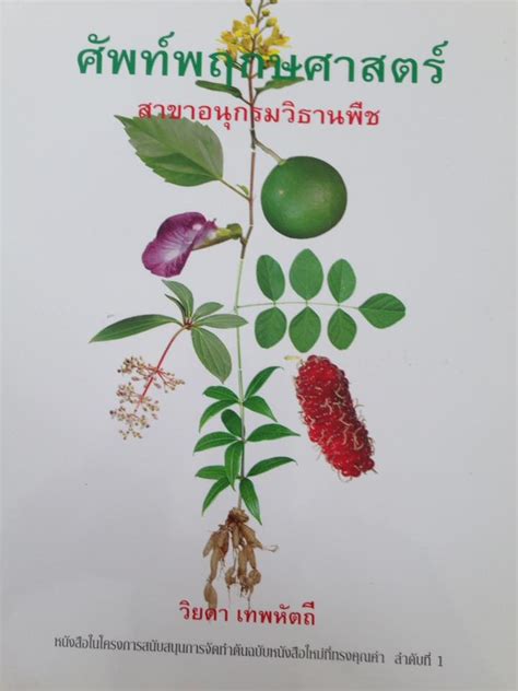 ศัพท์พฤกษศาสตร์ สาขาอนุกรมวืธานพืช ผู้เขียน รศ วิยดา เทพหัตถี จุฬาฯพจนานุกรม หนังสือในโครงการ