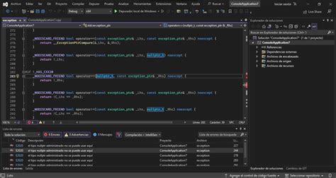 Visual Studio En C Me Aparece Error Activo E2020 El Tipo Nullptr