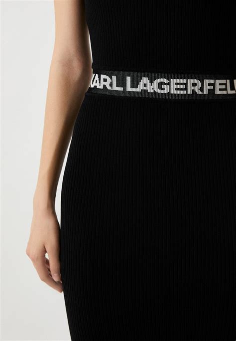Платье Karl Lagerfeld, цвет: черный, RTLACT253901 — купить в интернет ...