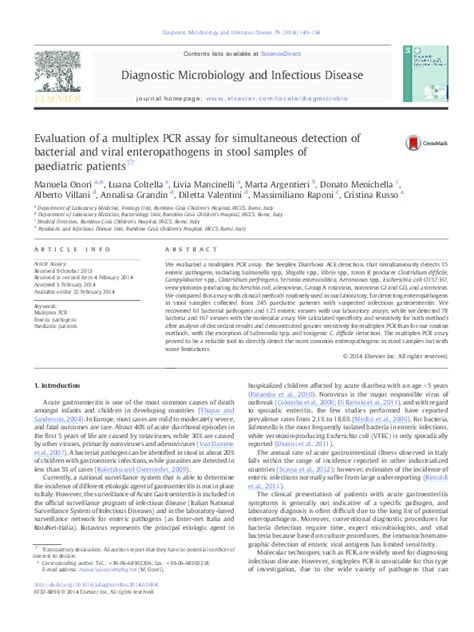 Pdf Evaluation Of A Multiplex Pcr Assay For Simultaneous Detection Of Bacterial And Viral