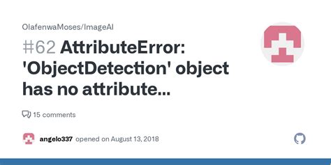 Attributeerror Objectdetection Object Has No Attribute Setmodeltypeasyolov3 · Issue 62