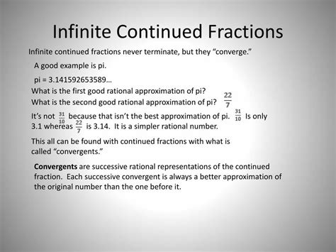 Ppt Continued Fractions Powerpoint Presentation Free Download Id 4503206