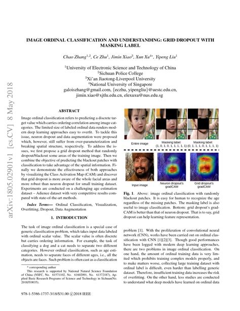 Image Ordinal Classification And Understanding Grid Dropout With