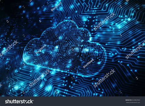 2d Rendering Cloud Computing Cloud Computing Stock Illustration 622863563 Shutterstock
