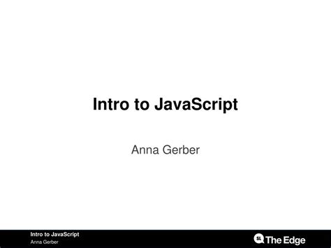 Ppt Intro To Javascript Powerpoint Presentation Free Download Id2350470