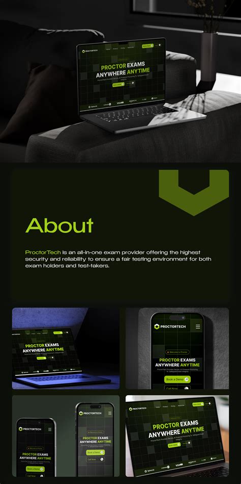 Online Exam Website Landing Page Design Behance