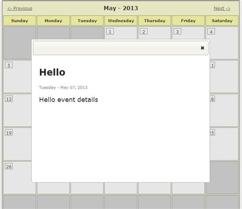 Quick And Simple Calendar In Coldfusion A Blog By Tony Junkes