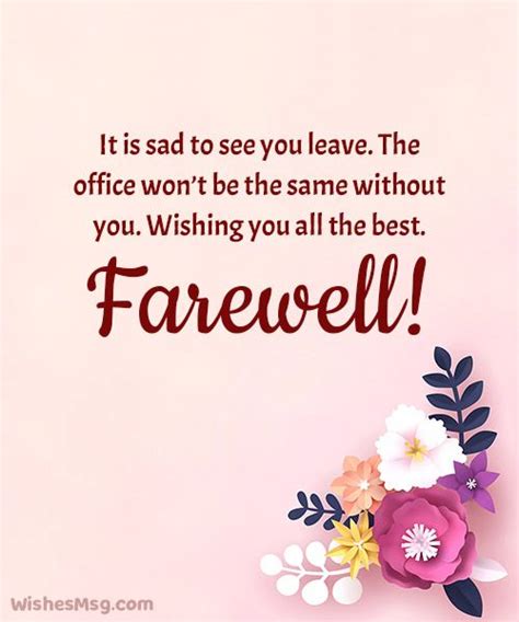 150 Farewell Messages Wishes And Quotes Wishesmsg Farewell Message Farewell Quotes For