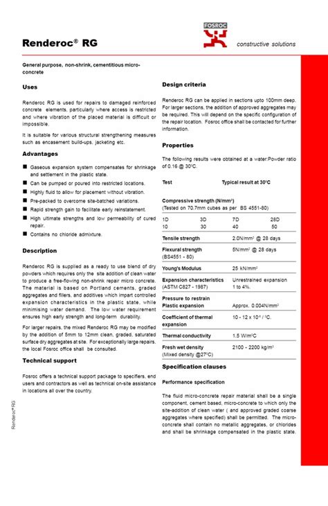 Renderoc Rg Spl Microconcrete At Rs 550 Bag In Pune Id 2300095333